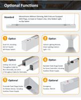China UGR19 LED Linear Light 36W 60W 4ft 5ft Wireless Control Commercial Pendant Lighting for sale