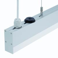 China 3-Sided LED Linear Light Fixture with DMX & Zigbee Control - 20W to 50W Power, 3M Custom Length, 120LM/W Efficiency for sale