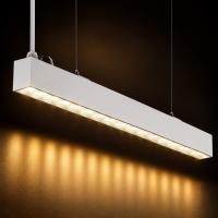 China Single Row Lens LED Linear Light UGR<19 60° 80° 90° 1200mm 1500mm DALI Suspended Commercial Office Lighting for sale