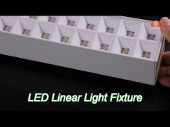 adjustable 85° color temperature led linear light fixture with high cri ra 80 energy saving