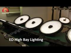 60/90° 商用マイクロ波運動センサー LED ベイ照明 室内・室外用