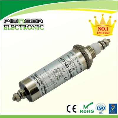 China 1-250A PE7103-16-M4 EMI Filter AC / DC EMI Shielding Feed Through Filter for sale