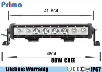 Cina 80W la barra luminosa a 19 pollici del Cree LED per i camion muore alloggio della fusion d'alluminio in vendita
