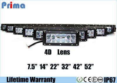 Cina La barra luminosa del Cree LED di IP67 4D, 6000K bianco Off Road raddoppia la barra luminosa di fila 4D in vendita