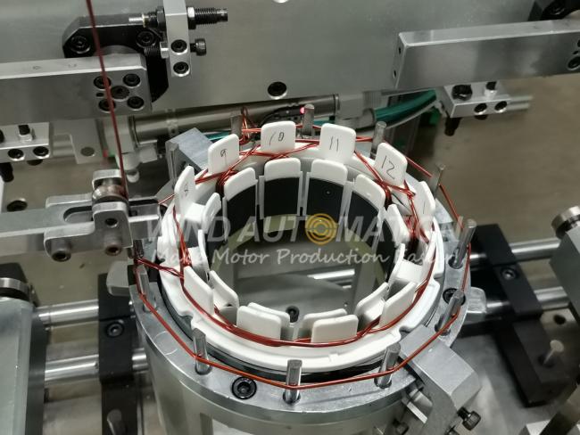2 Station Shroud / Needle Coil Winding for BLDC Motor