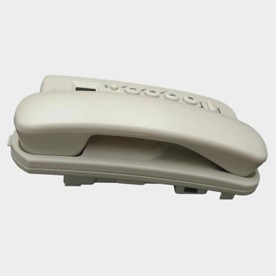 Cina Linea legata con corde portatile bianca telefono dei lavori d'ufficio del telefono 2 di identificazione di visitatore con il contenitore di regalo in vendita