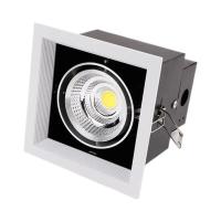 China COB Square LED Ceiling Spotlights Multi Head Led Ceiling Grid Light for sale