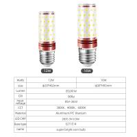 China Tri-Color Dimmable LED Corn Bulb Light 12W 16W With E14 And E27 Screw Base for sale