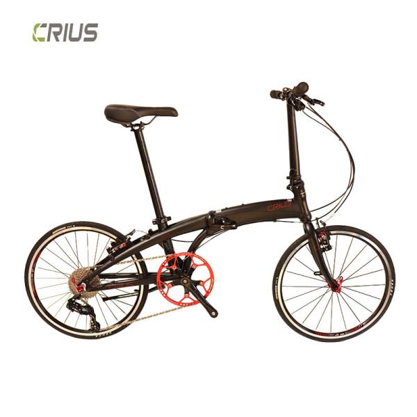 Quality 20 Inch Folding Bicycle with 9 Speed Gears and Portable Design Made of Alloy Material for sale