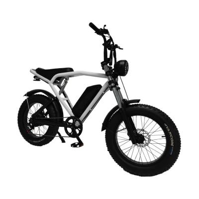Cina Fast Electric Dirt Bike Mountain City Road EBike con freno a disco meccanico in nero in vendita