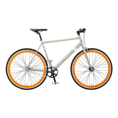 China SKD 85% Assembly 700c Wheels Single Speed Road Bikes Men Fixed Gear Bicycle for sale