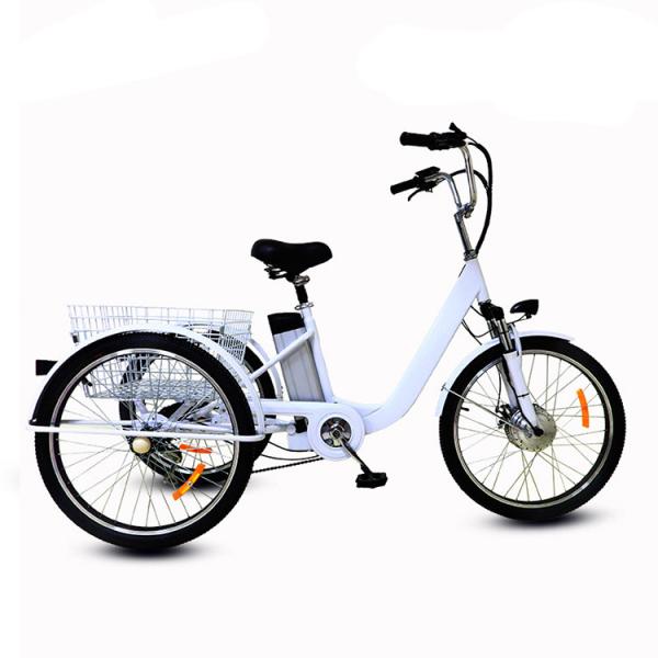 Quality 24 Inches Pink Multifunctional Adult Tricycle With Passenger Seat Removable for sale