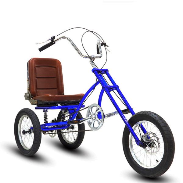 Quality 24 Inches Pink Multifunctional Adult Tricycle With Passenger Seat Removable for sale