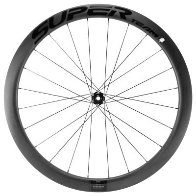China Superteam Tubeless Tubular 25mm Bicycle Rims Carbon Fiber Wheelset for Road Bike for sale