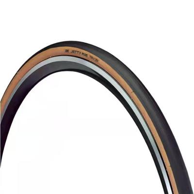 China 700x23/25/28C Folding Retro Yellow Edge 700C Road Bike Tire with Black and Yellow for sale