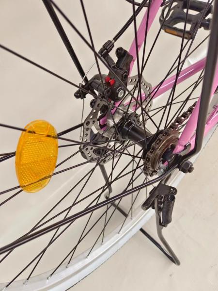 Quality 24 inches City bicycle single speed city bike Disc brake with dynamo light for sale