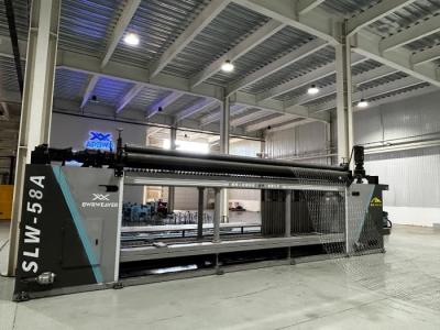 China Gabion Box Machine SLW58A, Full CNC 5-Axis Linkage Gabion Mesh Weaving Machine for sale