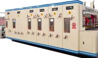 China Rotary Corrugated Box Folding Machine Stacker High Speed Flex Printing Machine for sale