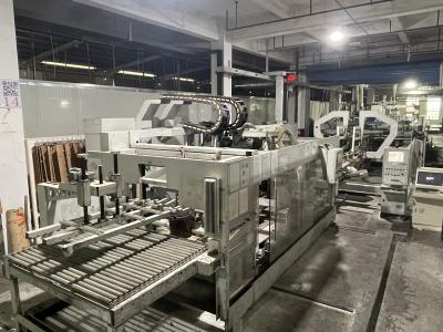 China Bottom Four Color Printing Slotter Die Cutter Inline Casemaker for sale