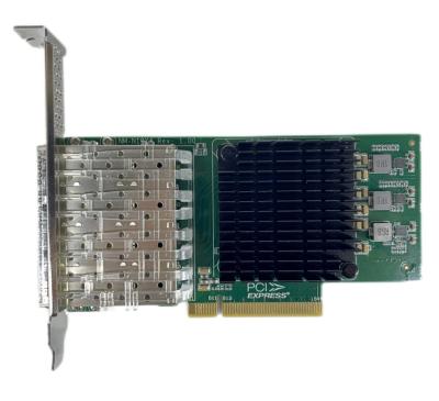 中国 HZ10N10F4 10G 4ポート PCIe Gen3x8 ネットワークカード (8W電力) 販売のため