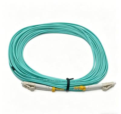 China 10g/40g Compatible Om3 Multi-mode Fiber Patch Cable With Lszh Jacket , 10m Length for sale