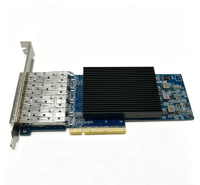 China 4-Port 10Gbps SFP+ PCIe Network Card With Passive Heat Sink for sale