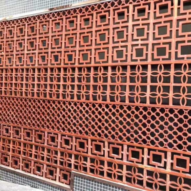 Hollow Decorative Terracotta Bricks 20x20mm Clay Terracotta Coloured Wall Tiles 1