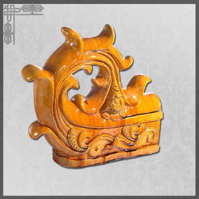 China Twice Sintering Chinese Roof Ornaments Decoration For Buddhist Temple for sale