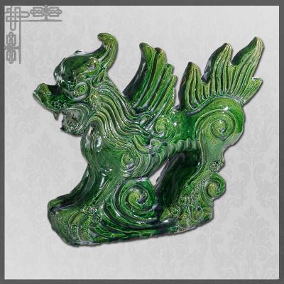 Cina SGS Garden Building Chinese Kylin Ornament Chinese Porcelain Figures Waterproofing in vendita