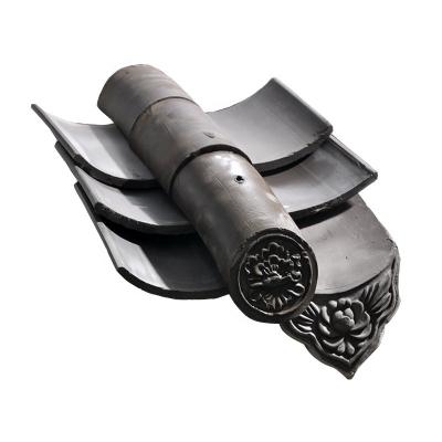 China Chinese Tea House Roof Tile Sushi residence Restaurant Decorative Roof Clay Material Tile for sale