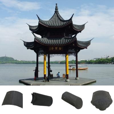 China Building Material Sculpture Patterns Japanese Style Roof Tiles Anti Frost for sale