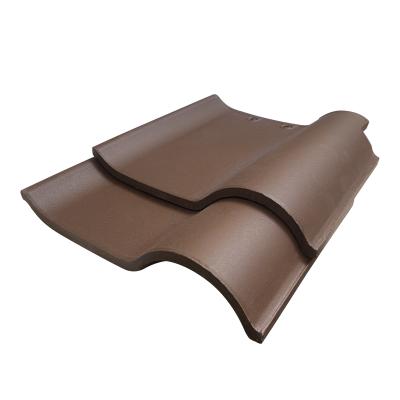 Cina Chocolate Color Spanish Ceramic Villa Hotel Roof Clay Tiles Size 220*220mm in vendita