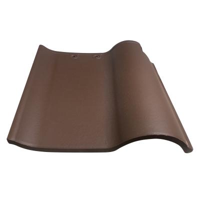 Cina Chocolate Color Spanish Ceramic Villa Hotel Roof Clay Tiles Size 220*220mm in vendita