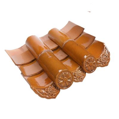 China A telha de telhado do templo do telhado do estilo chinês vitrificou a fonte de Clay Roof Tile Customizable Factory for sale