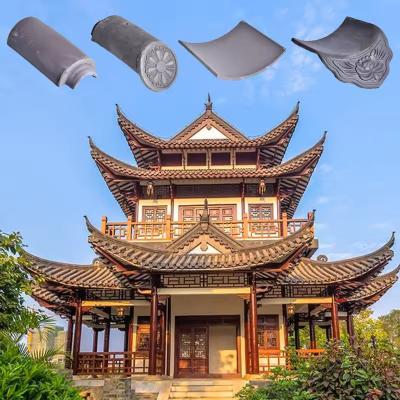 China Traditional Chinese Temple Roof Tiles Antique Clay Roof Tile Maintenance And Repair for sale
