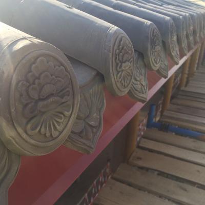China Kaolin Clay Chinese Temple Roof Tiles for Traditional Chinese Architecture for sale