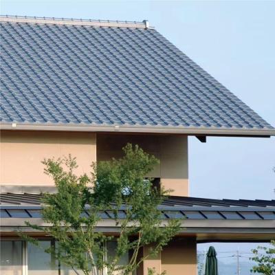 China Durable And Classic Japanese Style Roof Shingle Ceramic Roof Tiles 310*310mm Waterproof Heat-Resisting for sale