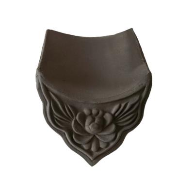 China Unglazed Buddhist Temple Chinese Grey Clay Roof Tile Eco Friendly Long Lasting For Classic Architecture for sale
