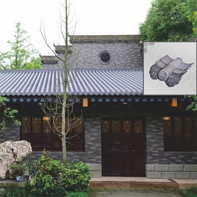 China Antique Chinese Roofing Shingles  Authentic Terracotta Roof Tile Fireproof Sustainable Heritage for sale