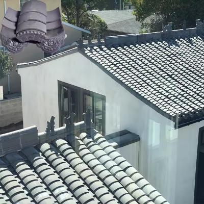 China Telas de telhado de barro cinza chinês de alta qualidade Design clássico Ideal para arquitetura tradicional for sale