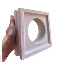 China Cement Component Brick Square Shape Screen Background Wall Board Screen Hollow 3D Design Seamless Quick Install Decor for sale