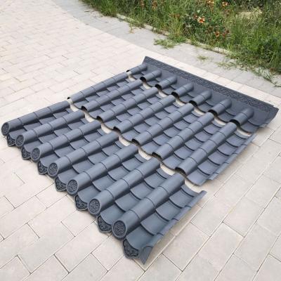 China Wholesale Chinese Style Synthetic Roof Tiles Cost-Effective Plastic Roofing for Global Building Projects for sale