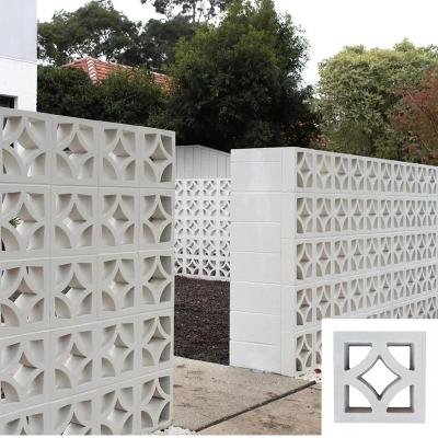 China White Breeze Fancy Concrete Blocks Perforated Bricks Decorative Perforated Bricks for Staircase/Corridor Decoration for sale