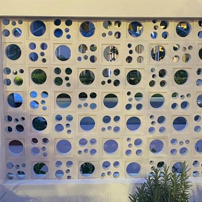 China Concrete Screen Block Cement Hollow Lattice Bricks Breeze Block Interior Exterior Partitions Wall Cladding for sale