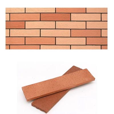 China Exterior Wall Tiles Split Face Brick With Clay Raw Material Wire Cut Brick Surface Clinker Tiles for House Facades for sale