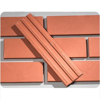 China Vintage Smooth Surface Split Face Brick Natural Clay Exterior Wall Tile Exterior Cladding Tile Easy to Replace and Install for sale