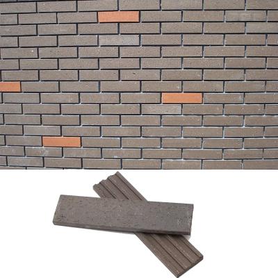 China Grey Split Face Brick Wall Thin Brick Deacorative Tiles Durable Exterior & Interior Wall Cladding for Modern & Traditional Building Facades for sale
