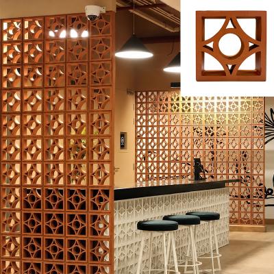 China Terracotta Ventilation Breeze Block Interior Modern Decorative Matte Hollow Bricks for Ceiling Screen Wall for sale