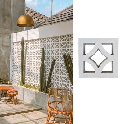China Modern Cement Breeze Blocks Concrete Screen Block Cement Component Brick for Deck Privacy Yard Enclosure Yard Fencing for sale