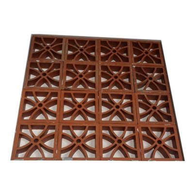 Cina La terracotta decorativa del giardino di Jali piastrella il blocchetto dell'interno 200mm fatto a mano della parete in vendita